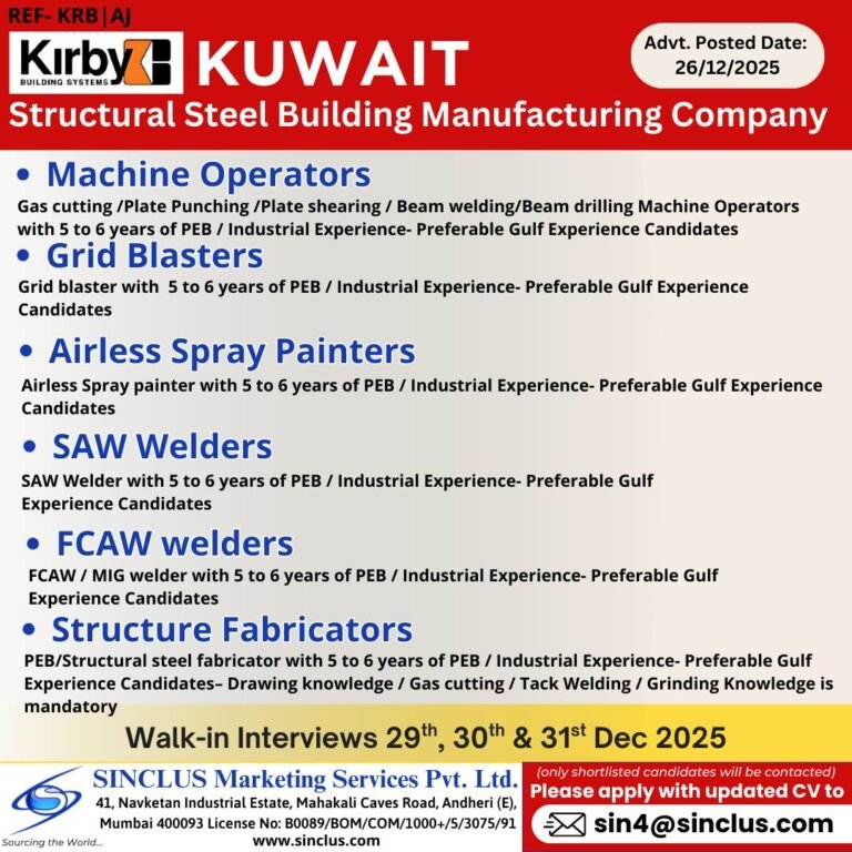 Urgent Jobs in Kuwait: Kirby Building Systems – Structural Steel ...
