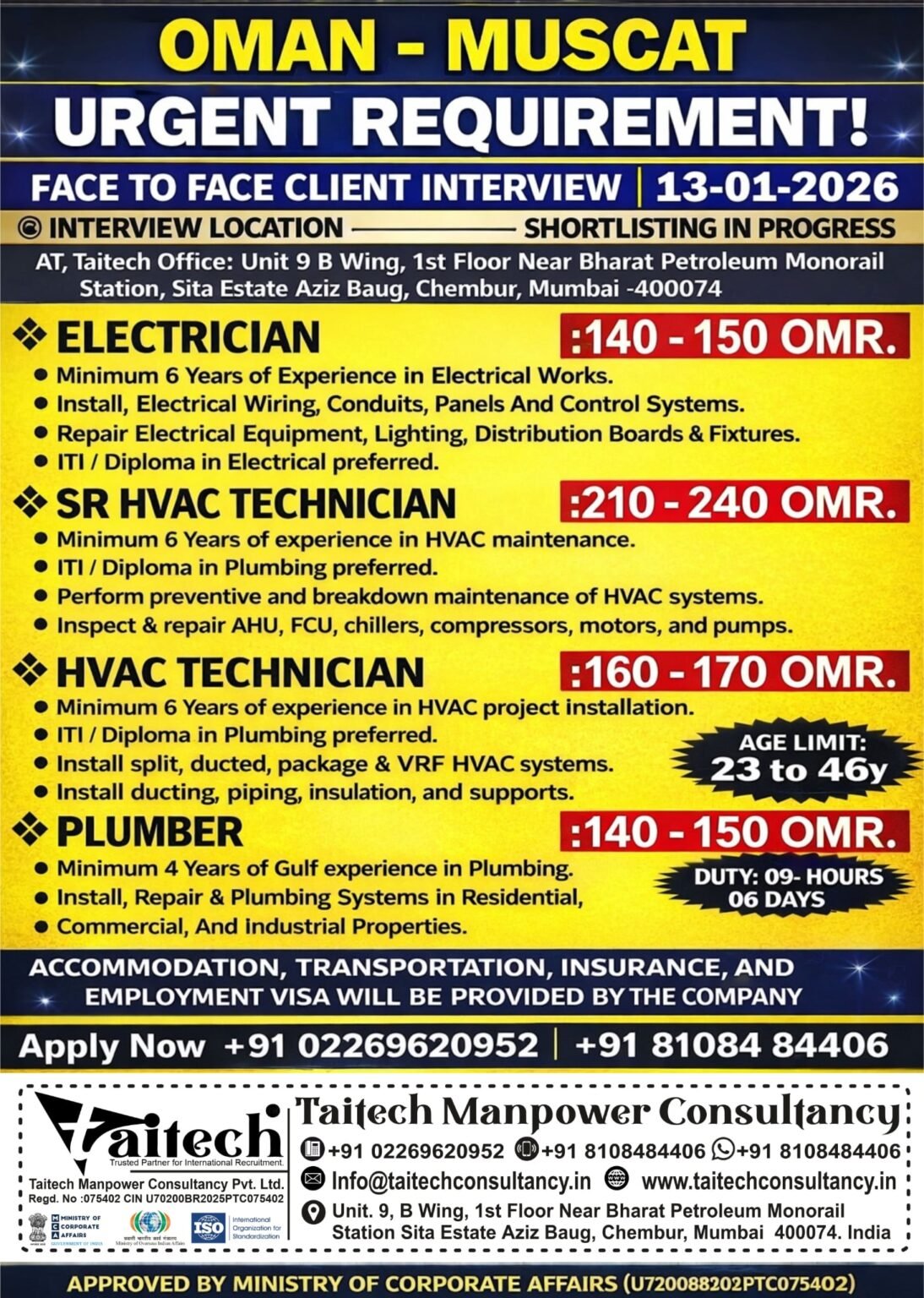 Urgent Job Vacancies in Oman (Muscat) 2026 – Face-to-Face Client ...