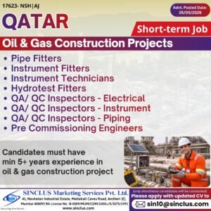 Qatar Oil & Gas Jobs 2026 – Short-Term Construction Project Vacancies ...