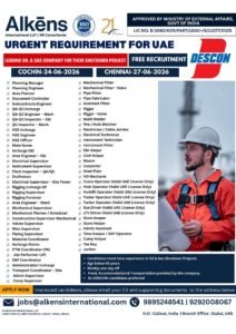 UAE Oil & Gas Shutdown Jobs 2026 | DESCON Shutdown Project Recruitment