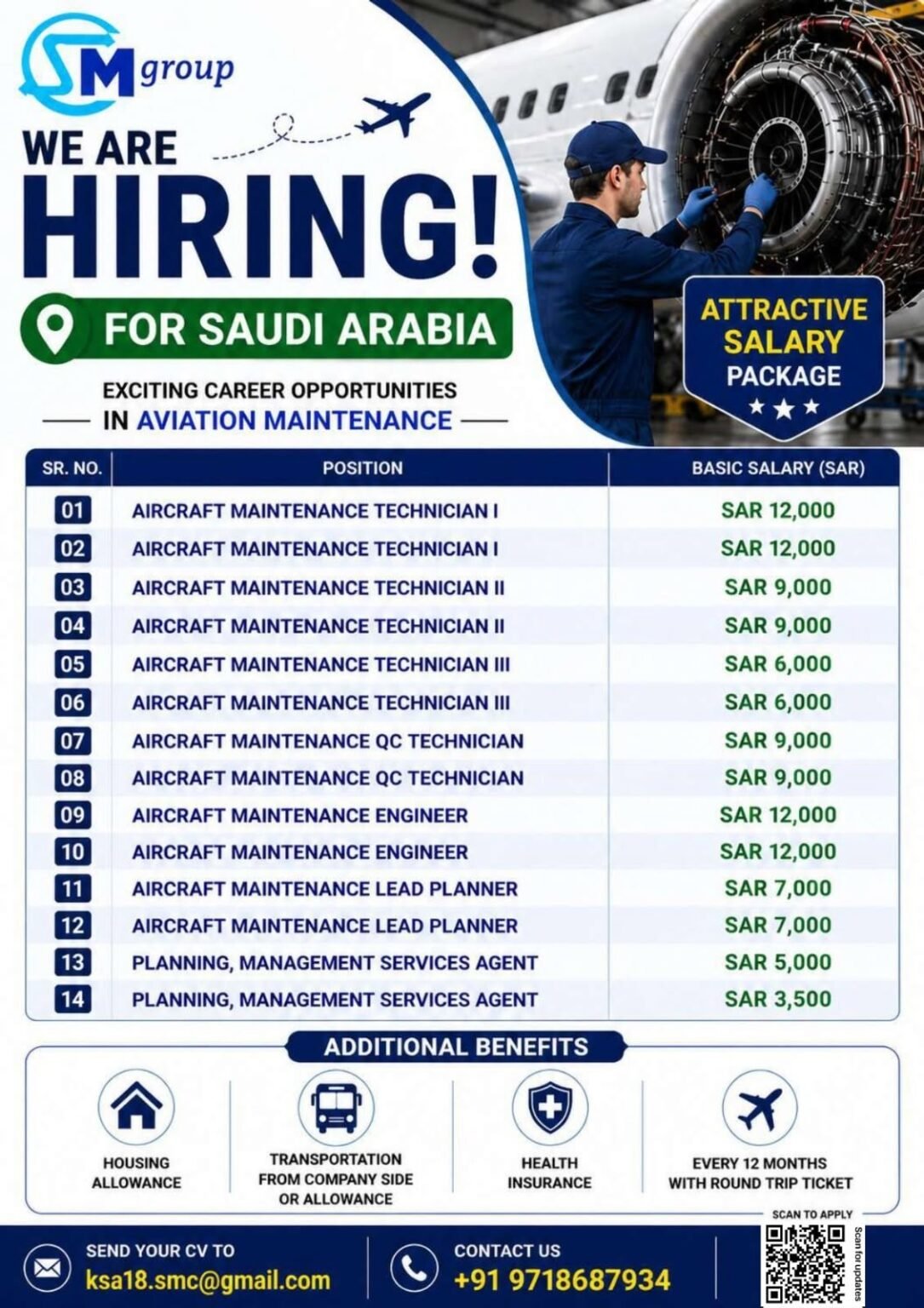 Saudi Arabia Aviation Maintenance Jobs 2026 – Aircraft Maintenance ...