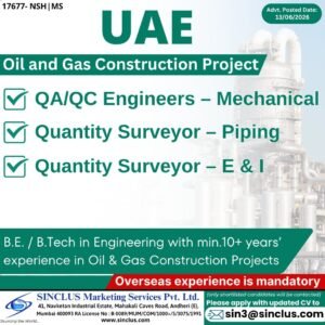 UAE Oil and Gas Construction Project Jobs 2026 – Apply Now