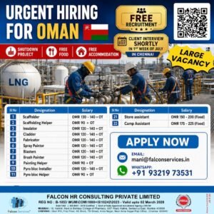 Oman - Hiring for A leading LNG facility major Shutdown Project